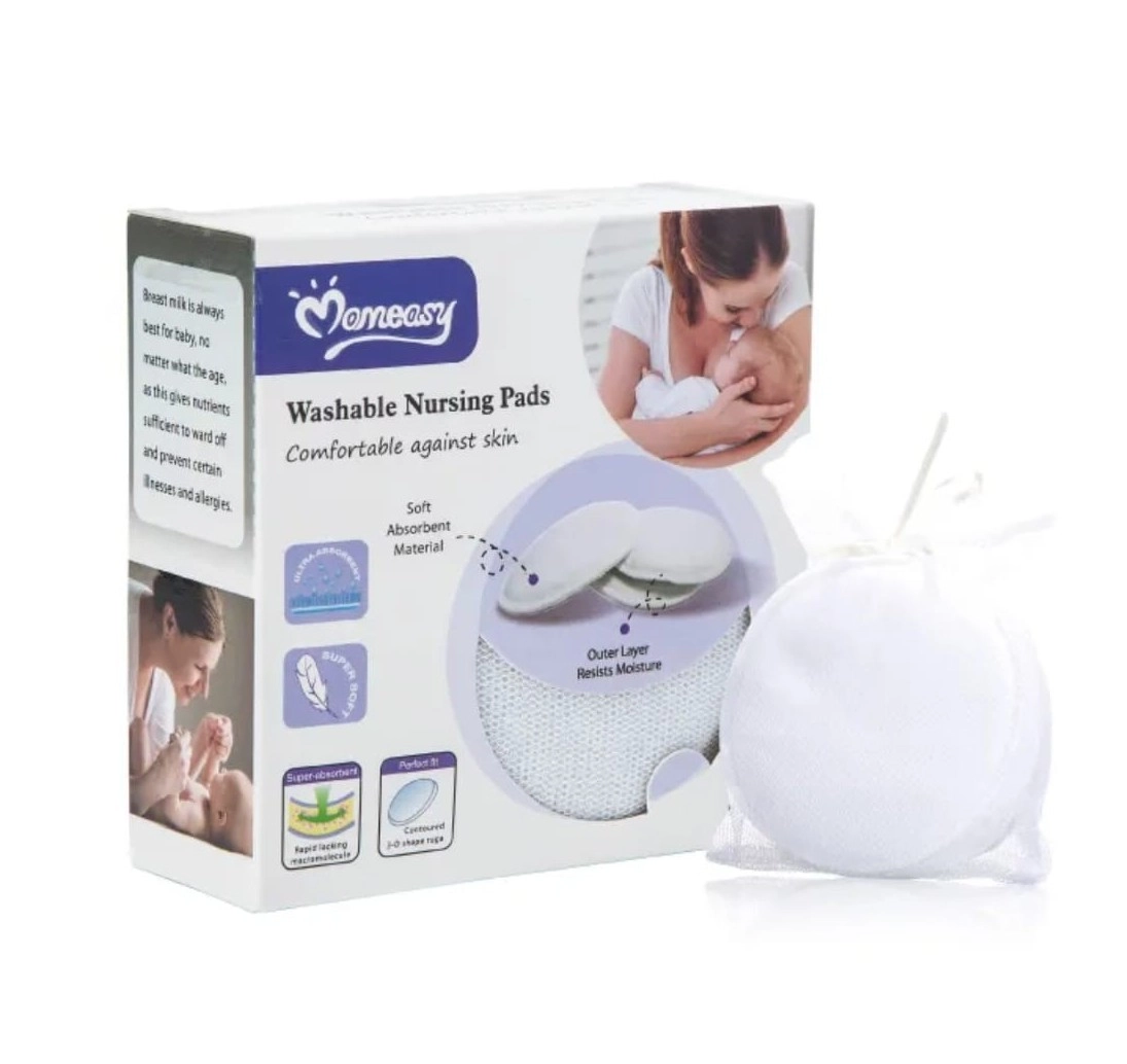 Momeasy Washable Nursing Breast Pad - 6 Pcs Pad - Kiddy Needs